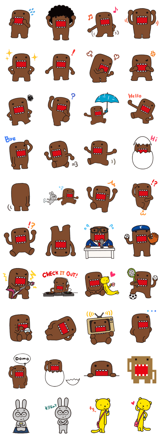 Domo Kun Sticker For Line And Whatsapp — Android Iphone Ios