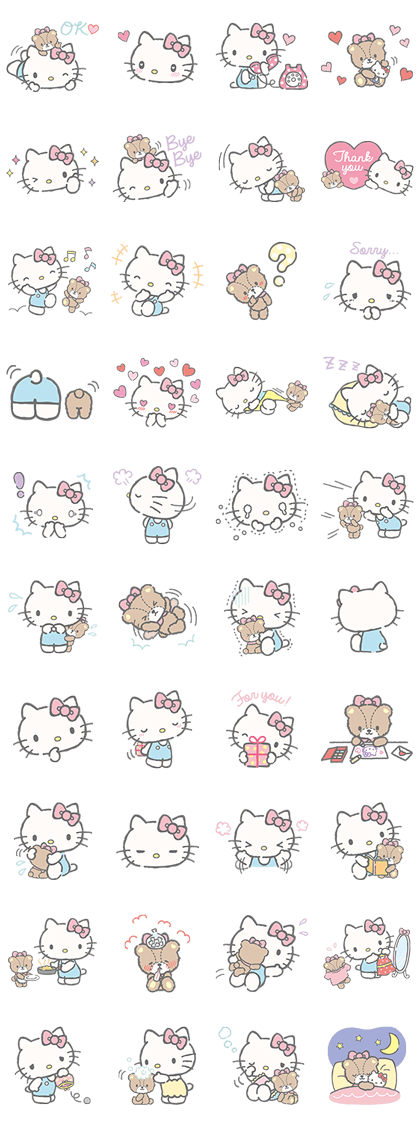 Hello Kitty + Animated Stickers + Pop Up – LINE Stickers