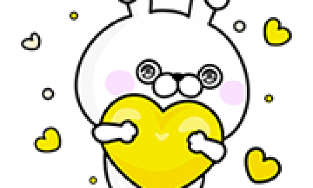 Rabbit 100% x C Channel LINE WhatsApp Sticker GIF PNG