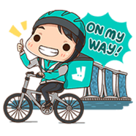 Awesome Food Delivery With Deliveroo! LINE WhatsApp Sticker GIF PNG