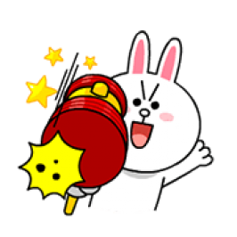 LINE Characters Sound Off! LINE WhatsApp Sticker GIF PNG