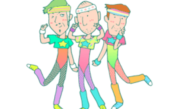 Animated Uki Uki Aerobics Stickers: LINE WhatsApp GIF PNG