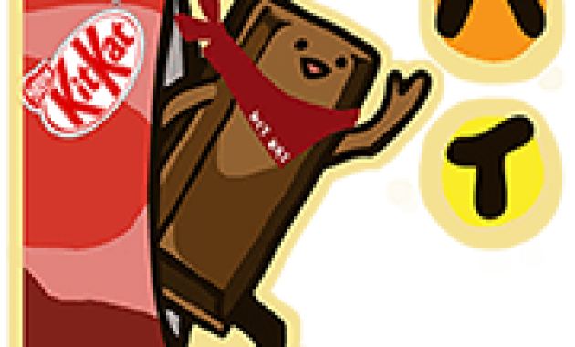 KIT KAT LINE WhatsApp Sticker GIF PNG