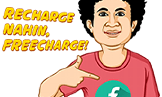 Recharge on Freecharge | Sticker for LINE & WhatsApp — Android, iPhone iOS