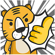 Yahoo! × Golden Tiger Classics LINE WhatsApp Sticker GIF PNG