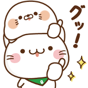 Stinging Tongue Seal × SHIROKUMA LINE WhatsApp Sticker GIF PNG
