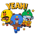 BRAWL STARS × LINE FRIENDS LINE WhatsApp Sticker GIF PNG