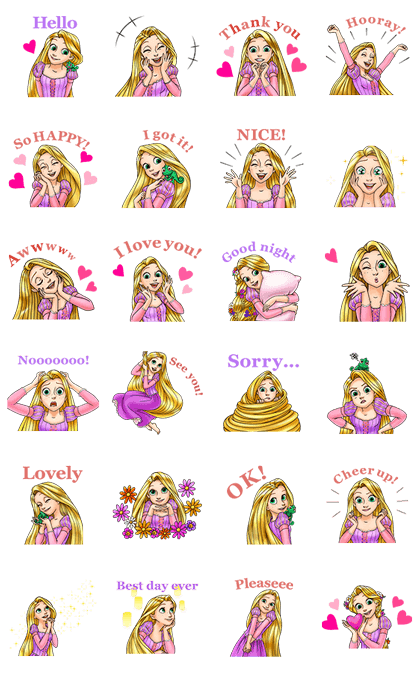 Tangled – Animated Sticker for LINE, WhatsApp, Telegram — Android ...