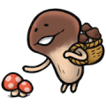 Nameko’s Harvest Festival LINE WhatsApp Sticker GIF PNG