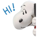 SNOOPY -THE PEANUTS MOVIE- LINE WhatsApp Sticker GIF PNG