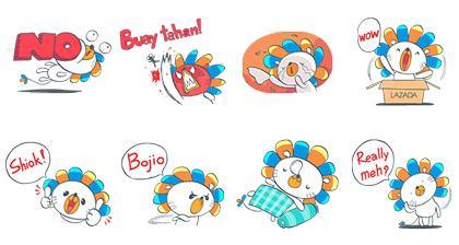 Lazadaʹs LINE Mascot! LINE WhatsApp Sticker GIF PNG