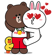 TOYOTA × LINE FRIENDS LINE WhatsApp Sticker GIF PNG
